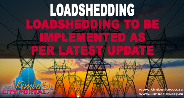 General_Loadshedding_UPDATE - Kimberley City Info